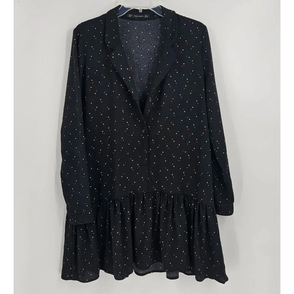 Zara | Dresses | Zara Trafaluc Collection Long Sleeve Drop Waist Mini ...